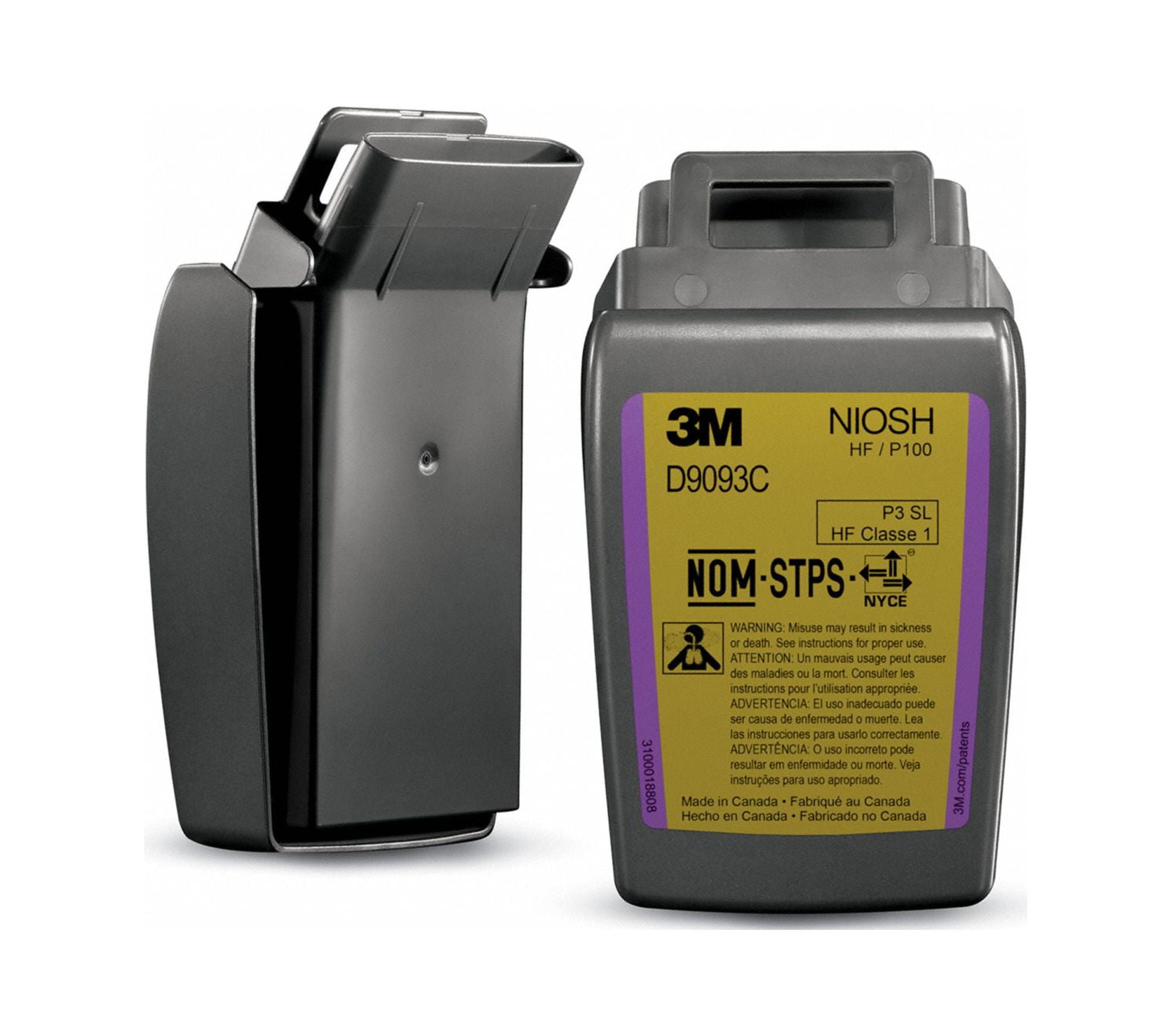 3m Particulate Filtr,P100,Magenta/Olive,PK2 D9093CB - Walmart.com