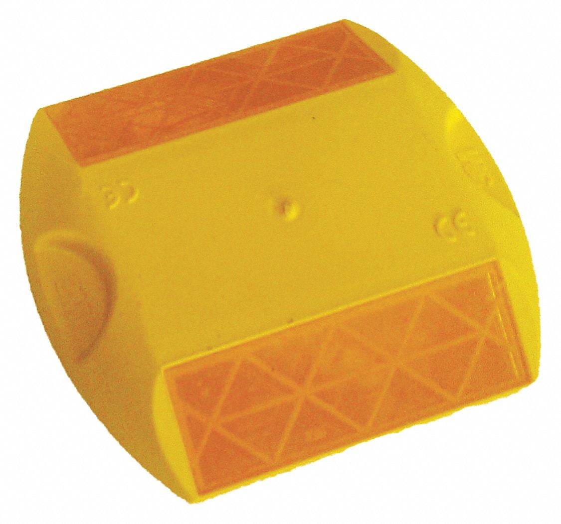 3m Pavement Marker,Yellow,3-3/4" W,PK100 PSA-RPM-291-2Y - Walmart.com