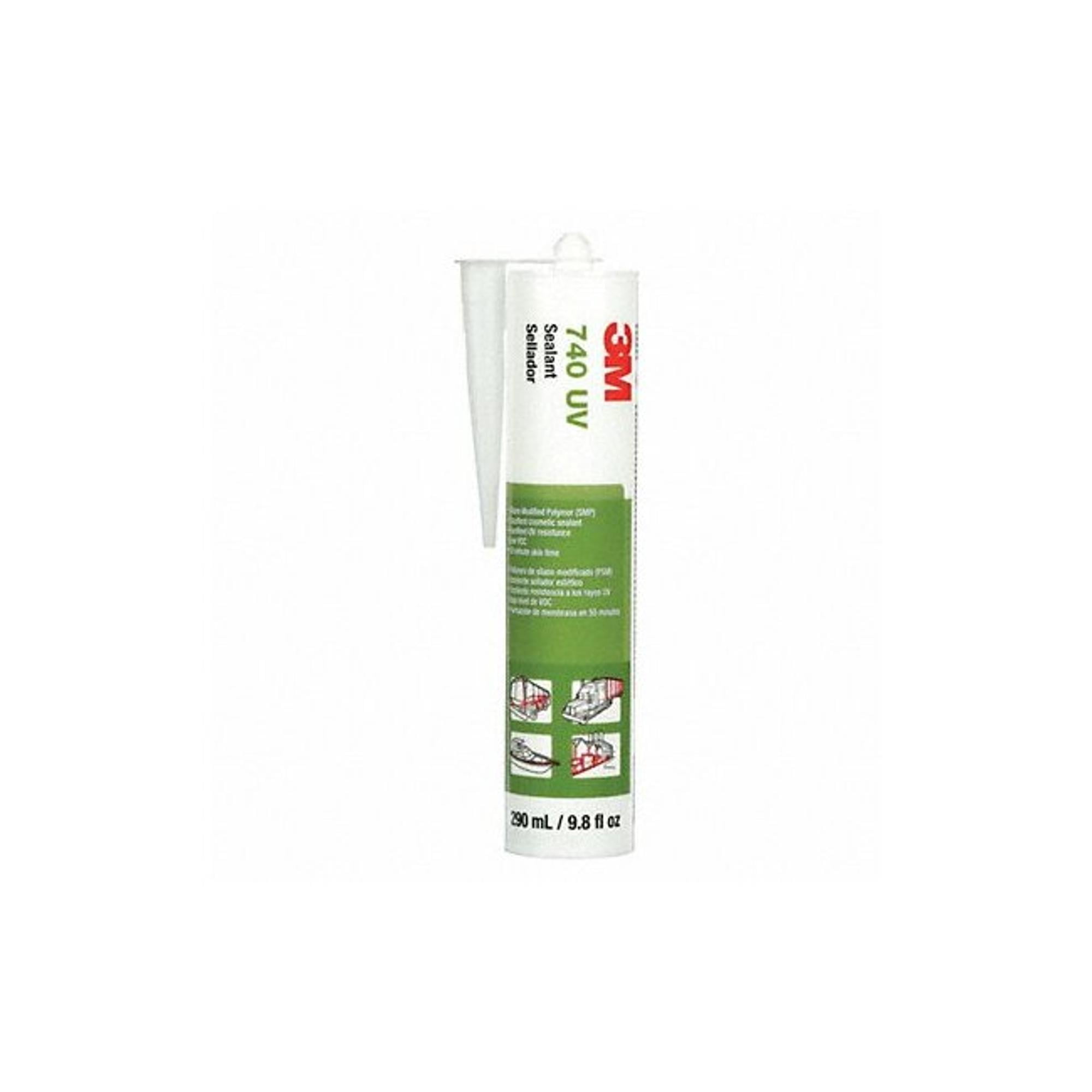 3m Polymer Adhesive Sealant, 10 oz, Cartridge, Gray, Polymer Base, 740 ...