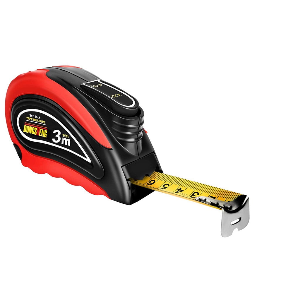 3m Retractable Self-Lock Measure Tape Steel Ruler Construction ...