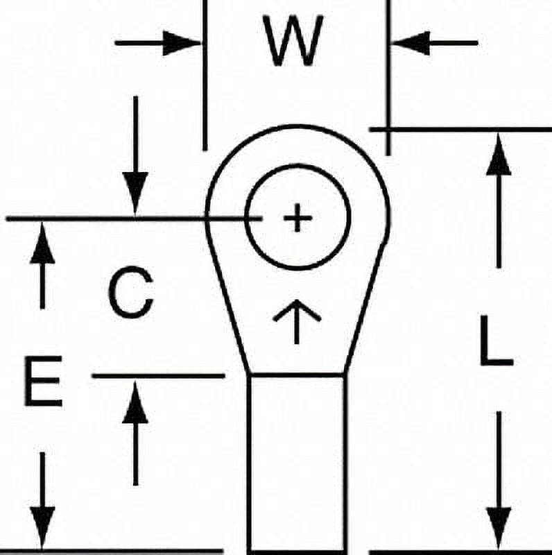 3m Ring Terminal,Bare,22 AWG,18 AWG,PK1000 M18-6R/SK - Walmart.com