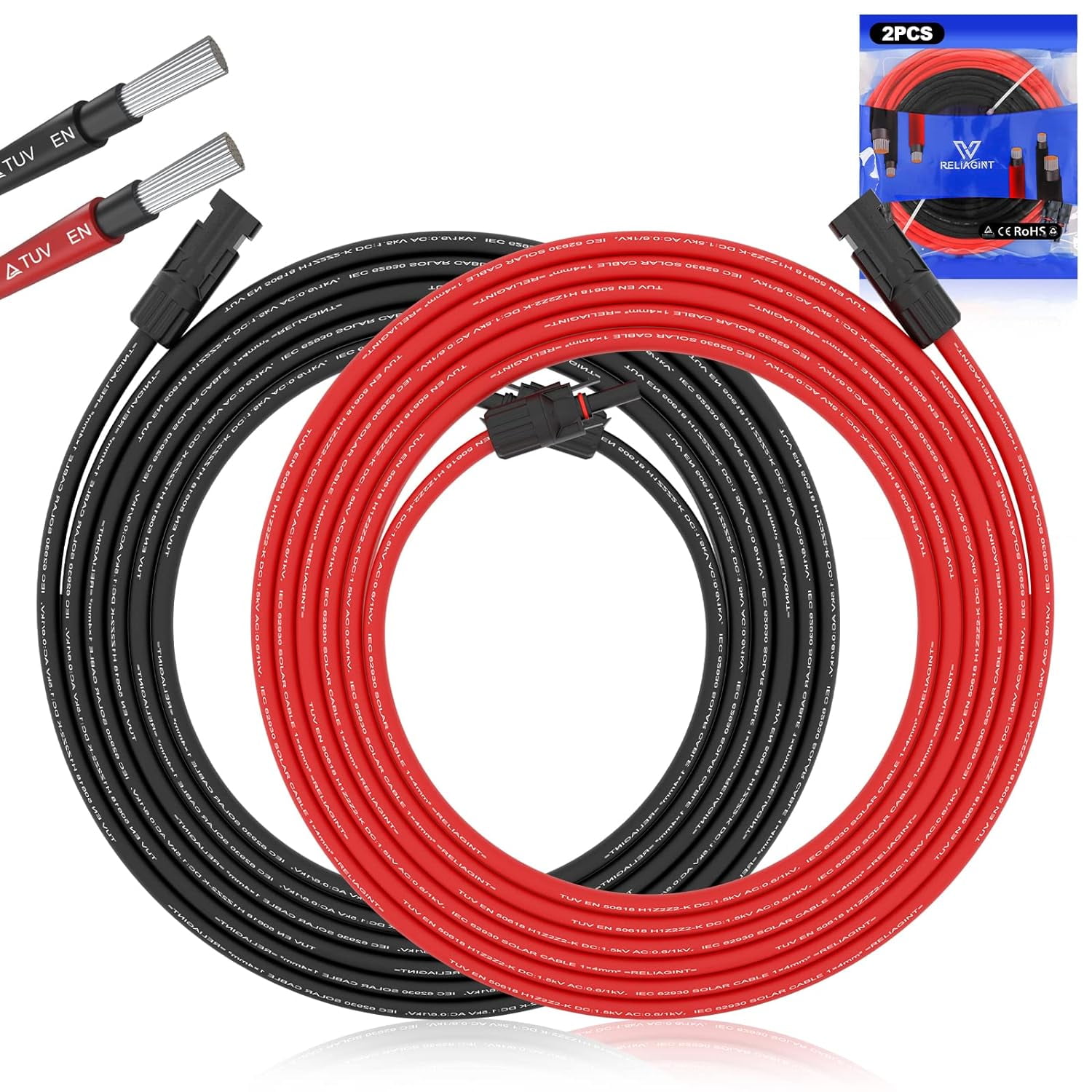 3m Solar Panel Cable Kit - Solar Cable Panel Extension Cable in Tinned ...