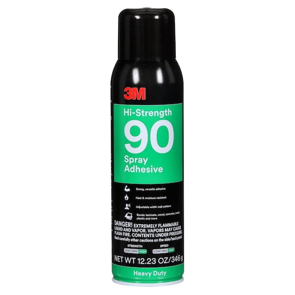 3m Spray Adhesive,16 fl oz.,Aerosol Can 90 - Walmart.com