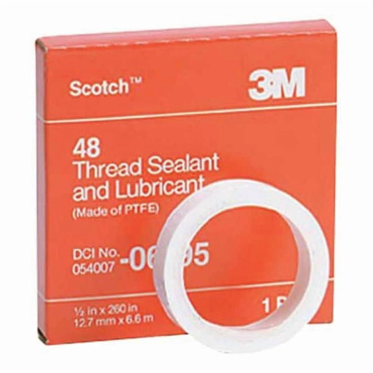 3m Thread Sealant and Lubricant Tape,PK12 48-1/2"x1296" - Walmart ...