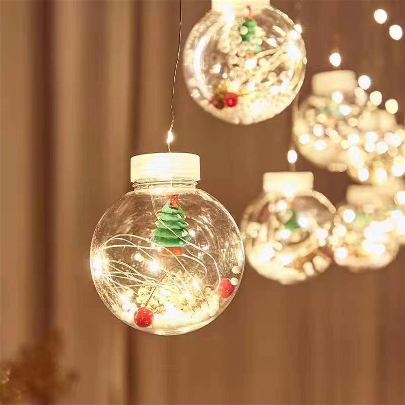 3m USB Christmas Window Light Santa Style Battery Powered Warm Colors ...