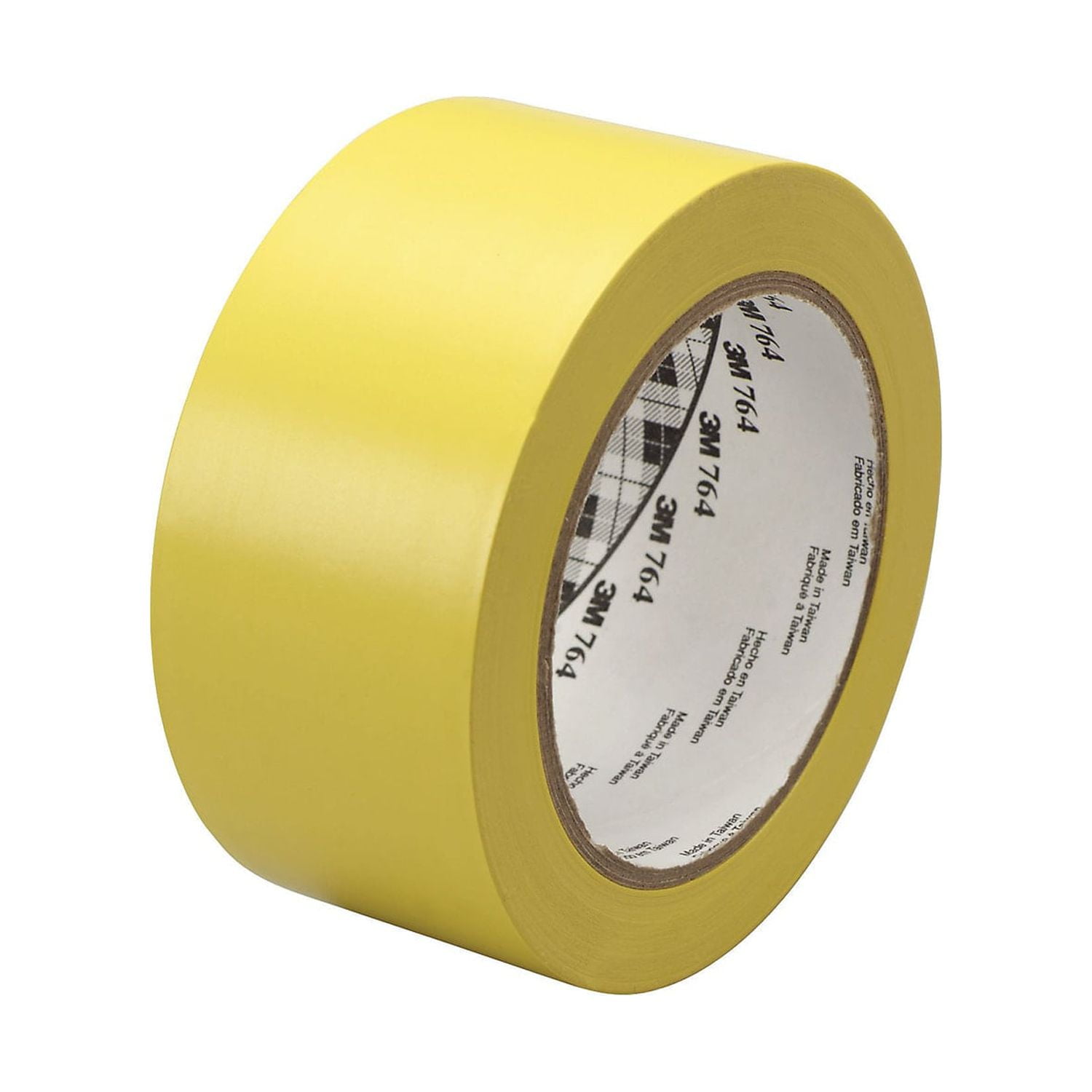 3M™ 764 Vinyl Tape, 3" Core, 1" x 36 Yd., Yellow, Case Of 6 - Walmart.com