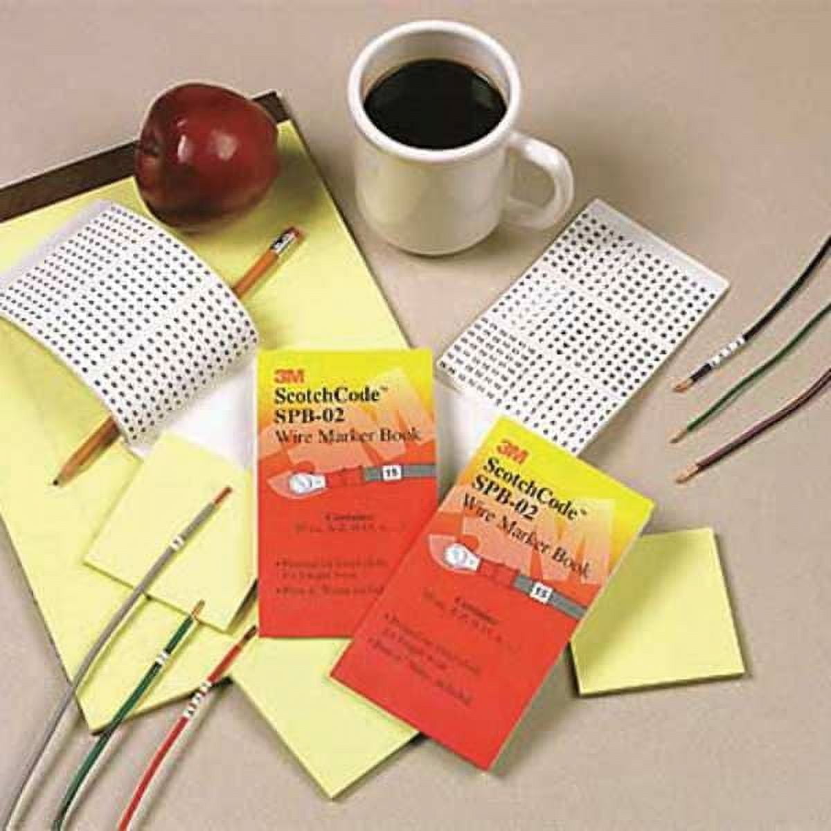 3m Wire Marker Book,Preprintd,Slf-Adhes,PK5 SPB-02 - Walmart.com