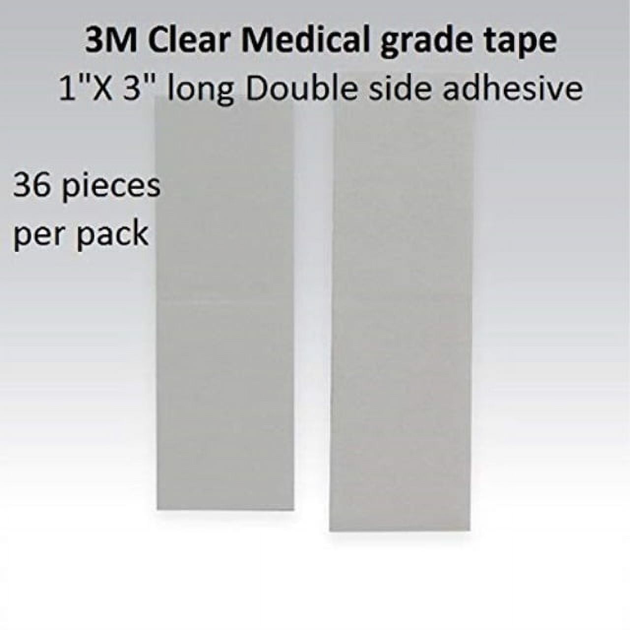 3m clear 1522 tape 1" straight = double side adhesive =1 pack of 36pcs ...