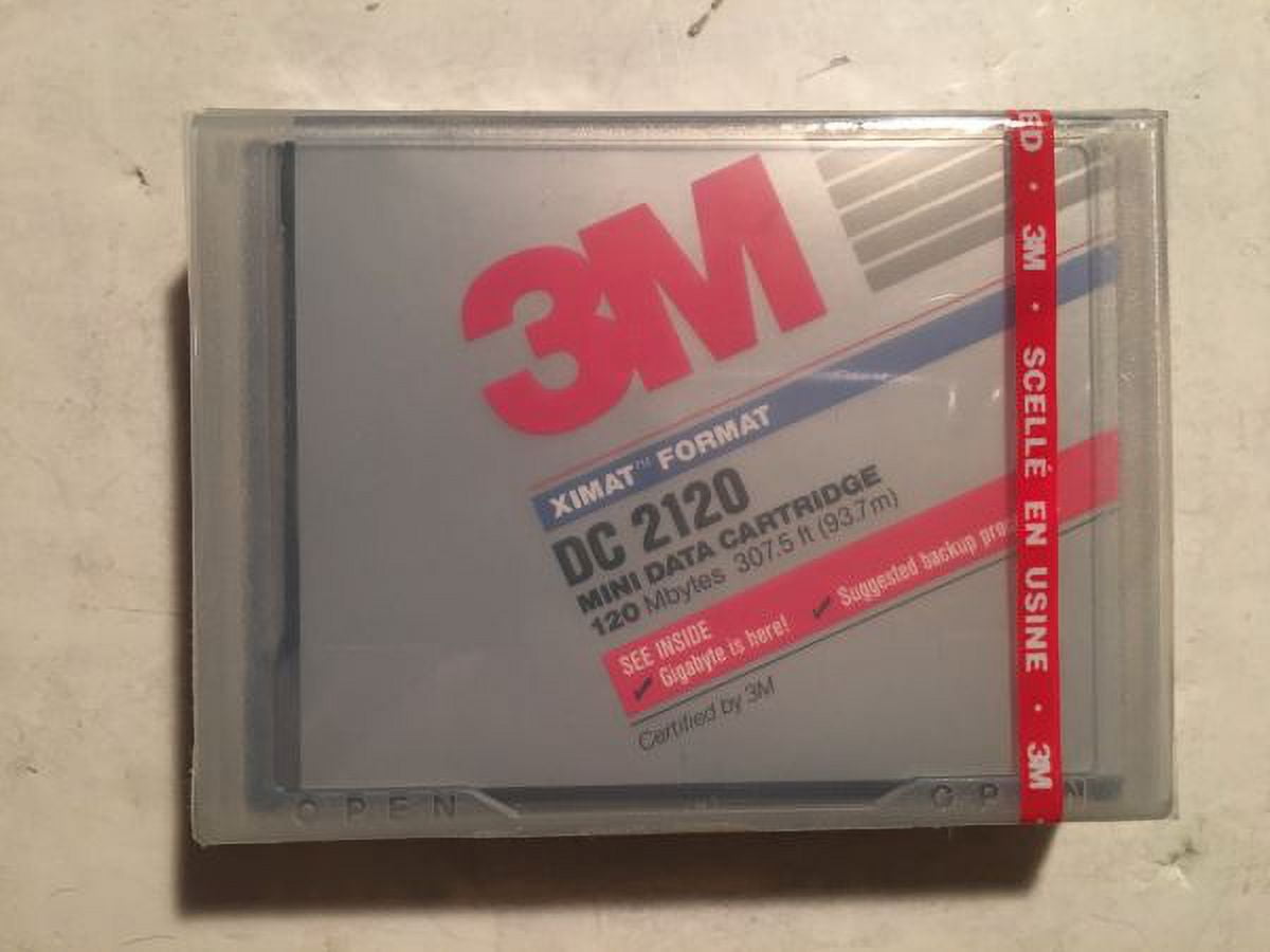 3m dc 2120 ximat format mini data cartridge 120mb (box of 5) with qic ...