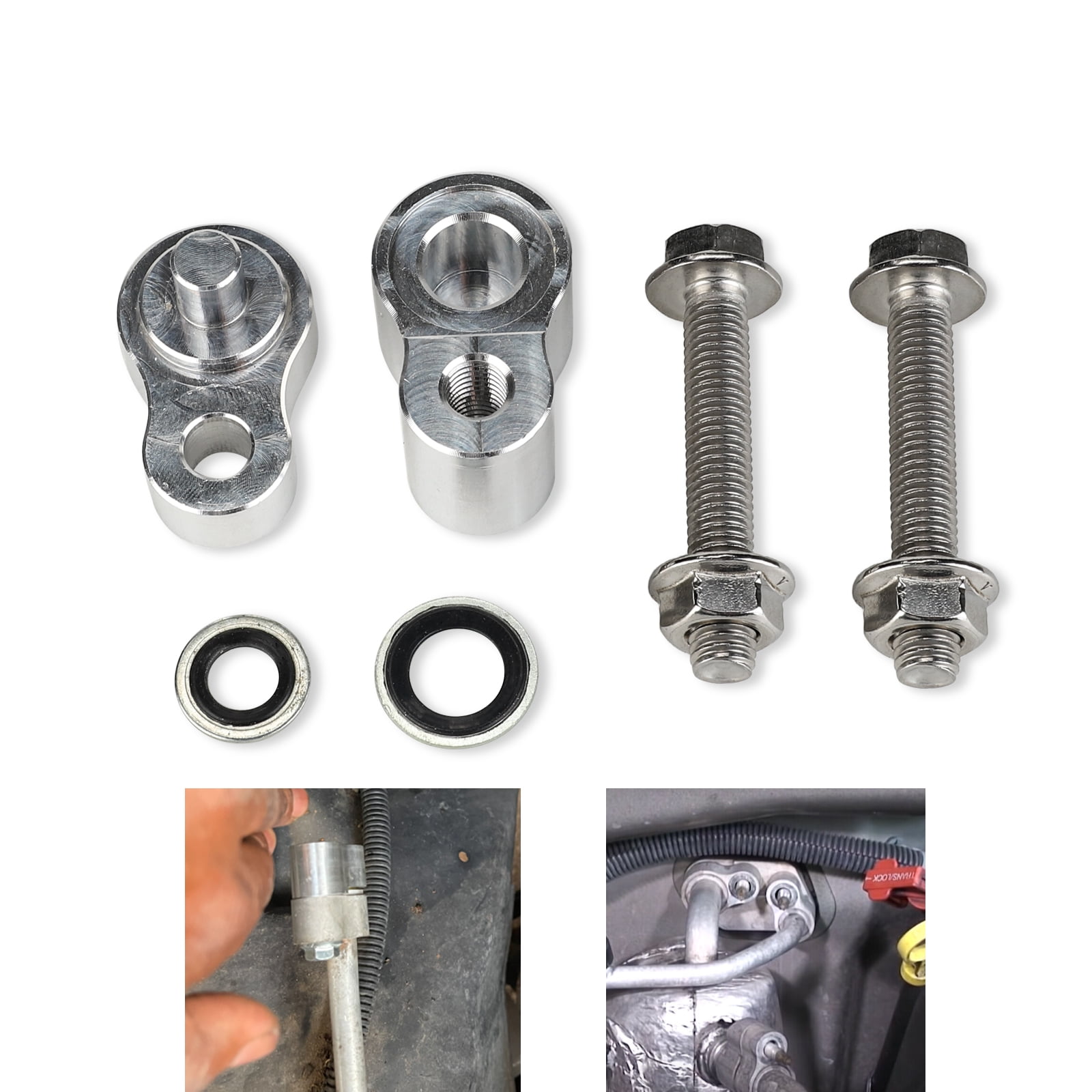 3mirrors A/C Block Off Kit Line Terminator Compatible with Rear Air ...