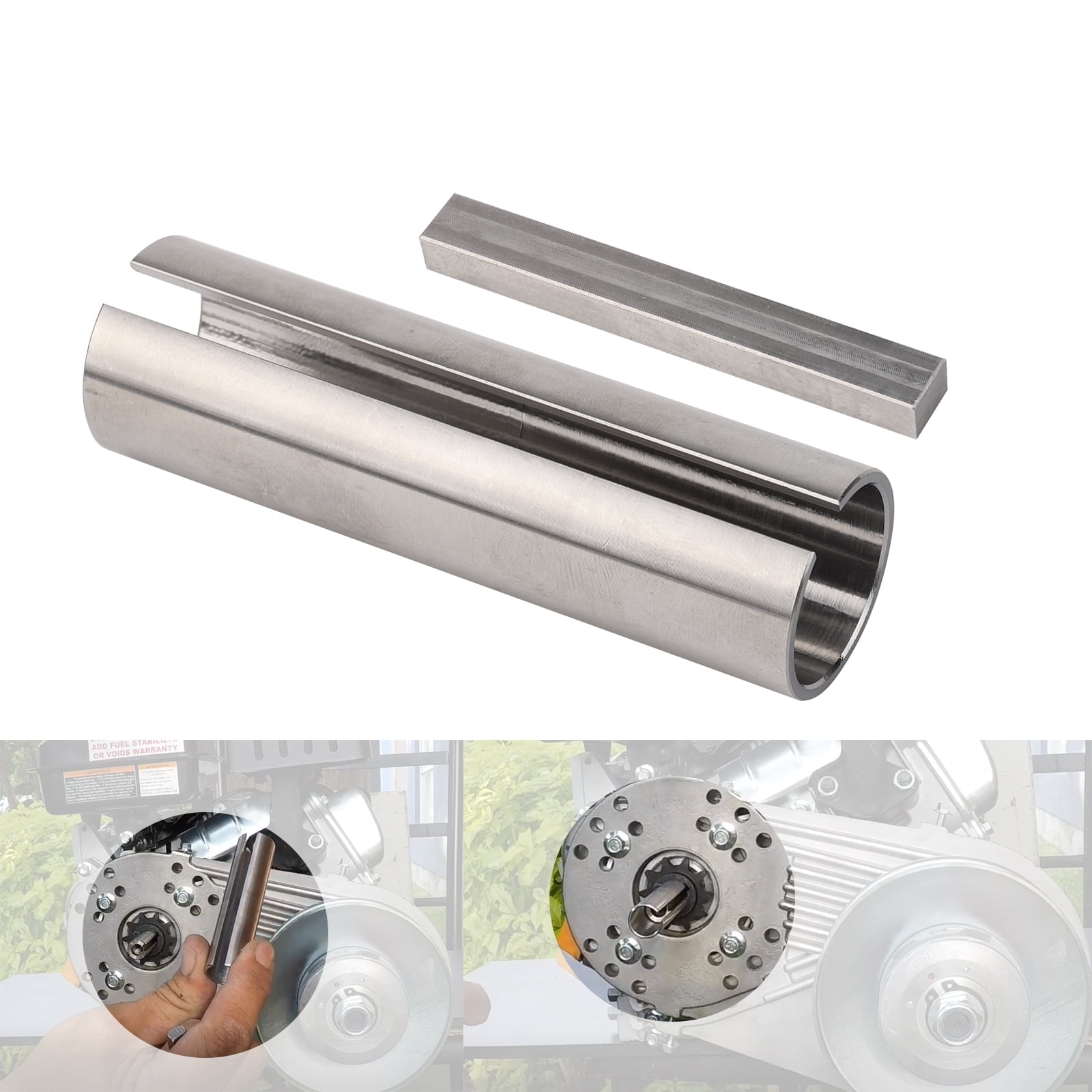 3mirrors Gas Engine Pulley Crank Shaft Sleeve Adapter Key Bore Reducer ...