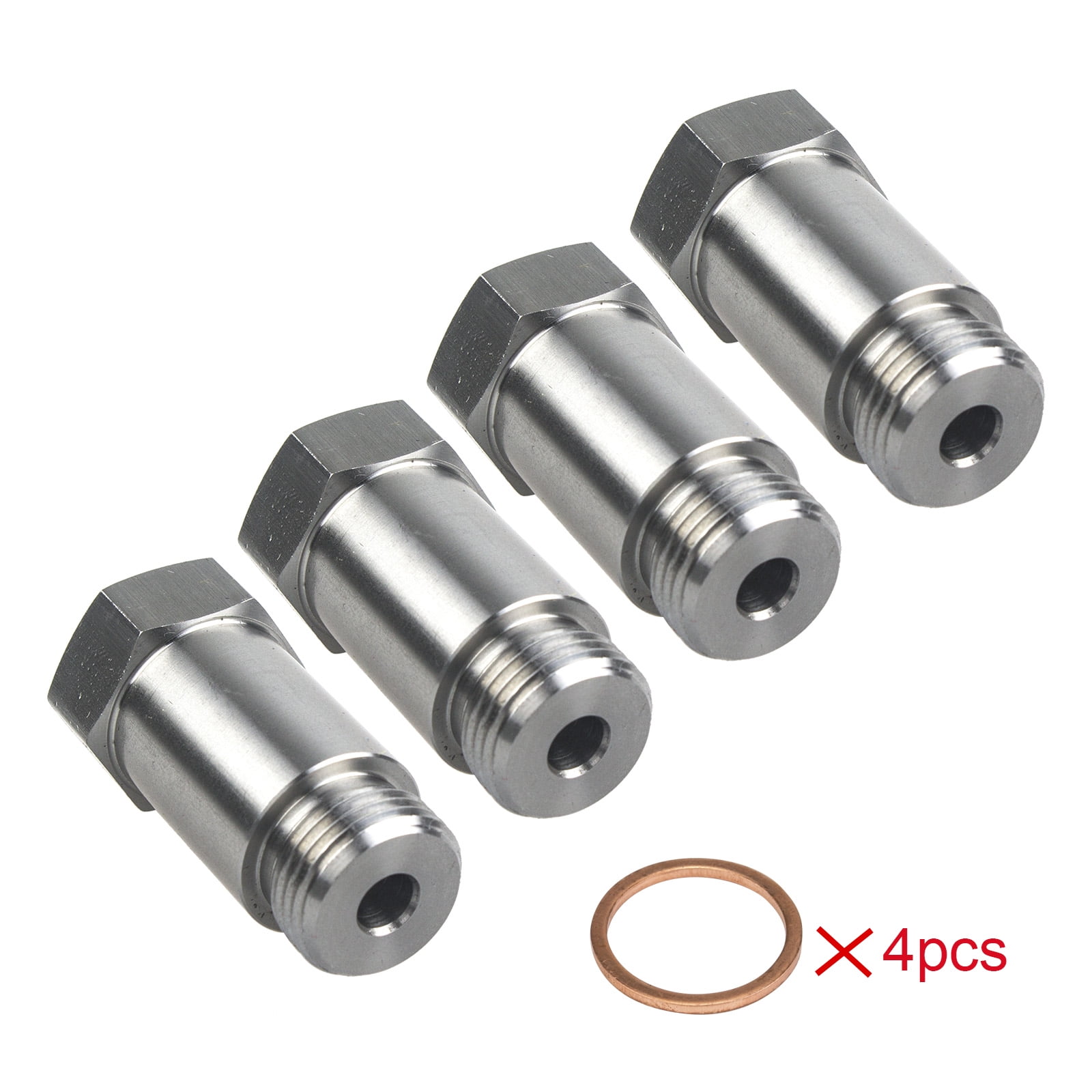 3mirrors Stainless Steel O2 Sensor Extension Adapter, M18x1.5 Thread ...