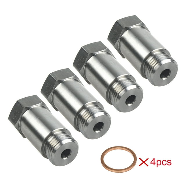 3mirrors STAINLESS STEEL O2 Sensor Extension Adapter Oxygen M18X1.5 ...