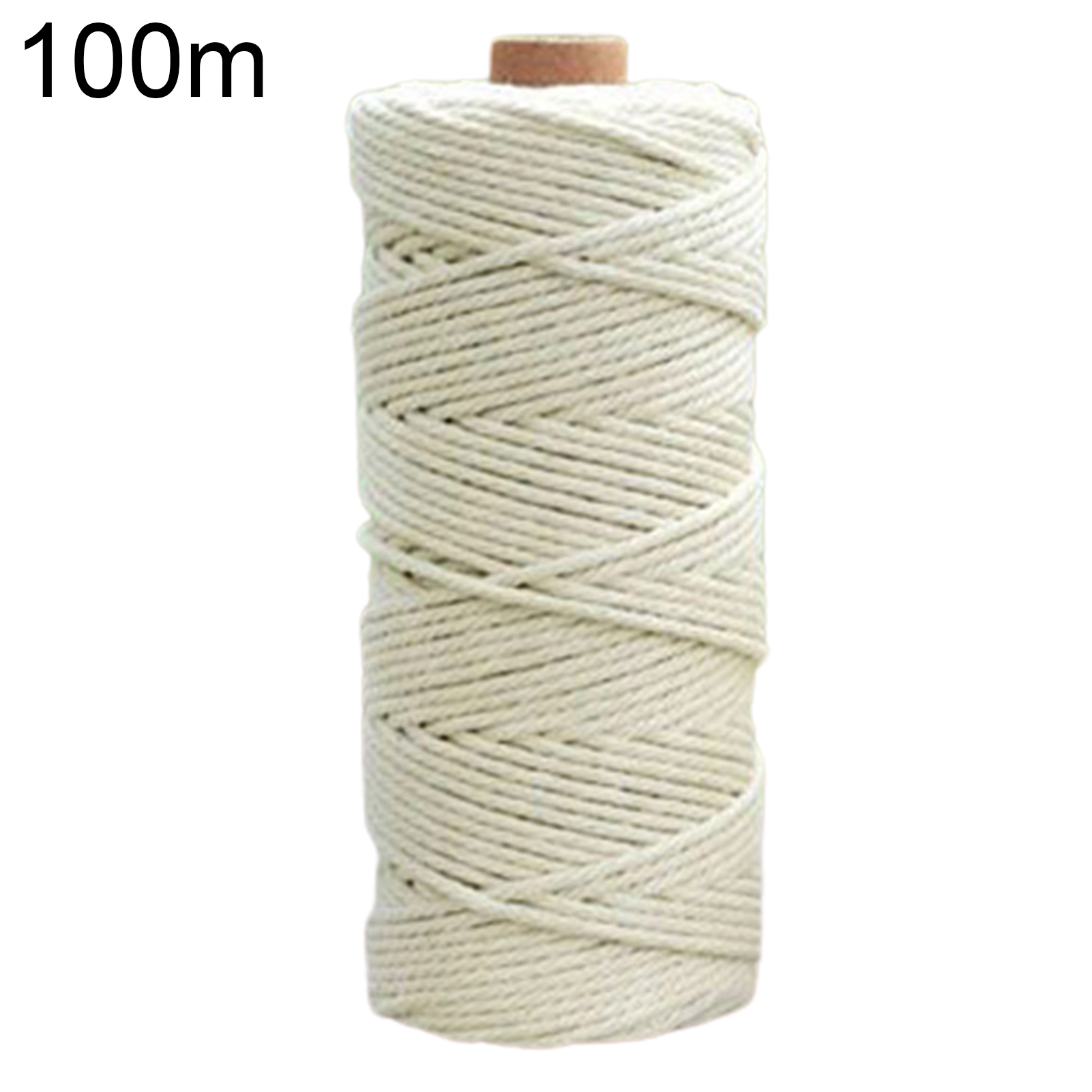 3mm 100m/200m DIY Hand-Woven Cotton Craft Macrame String Braided ...