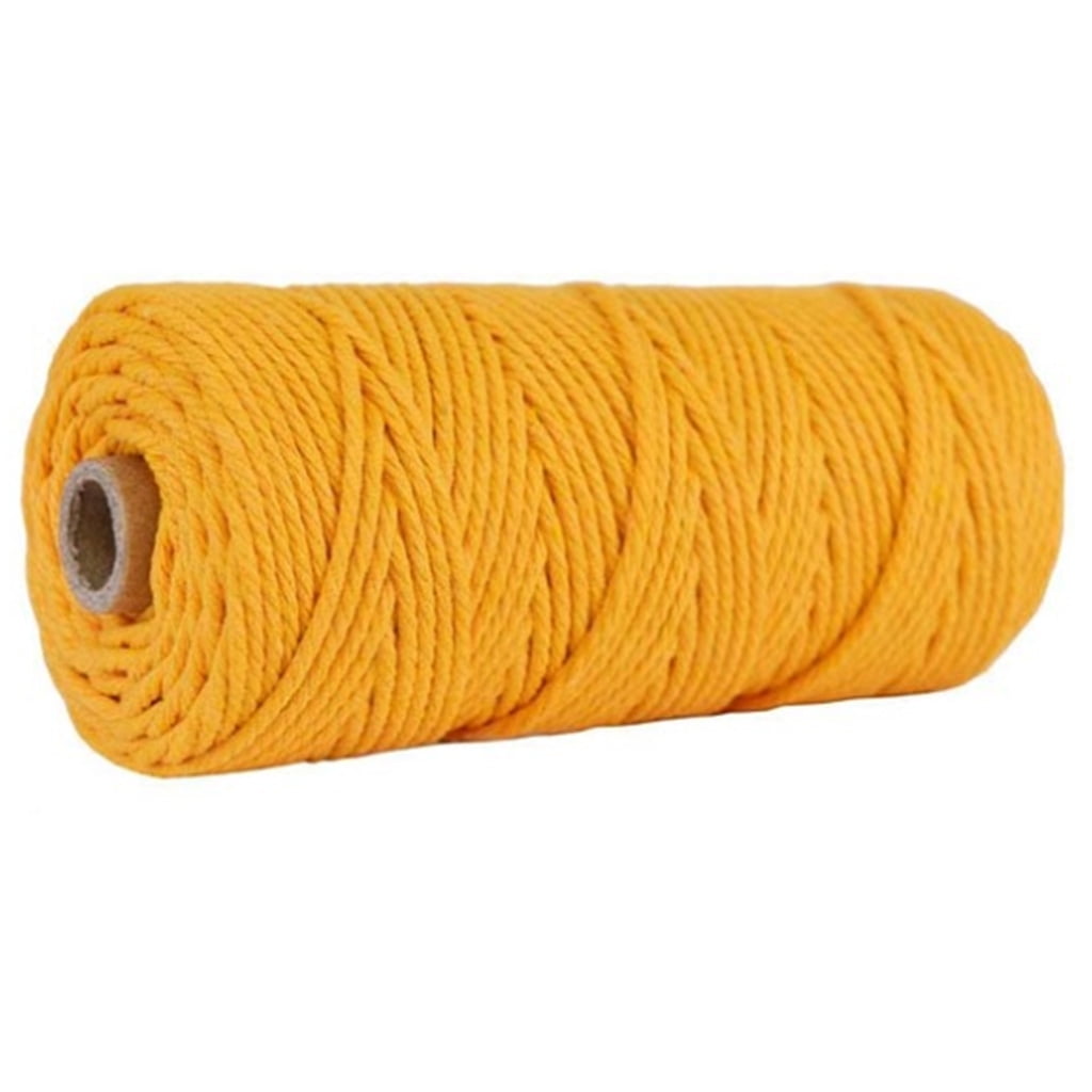 3mm 109Yard Macrame Cord DIY Natural Cotton Rope Yarn String for Making ...