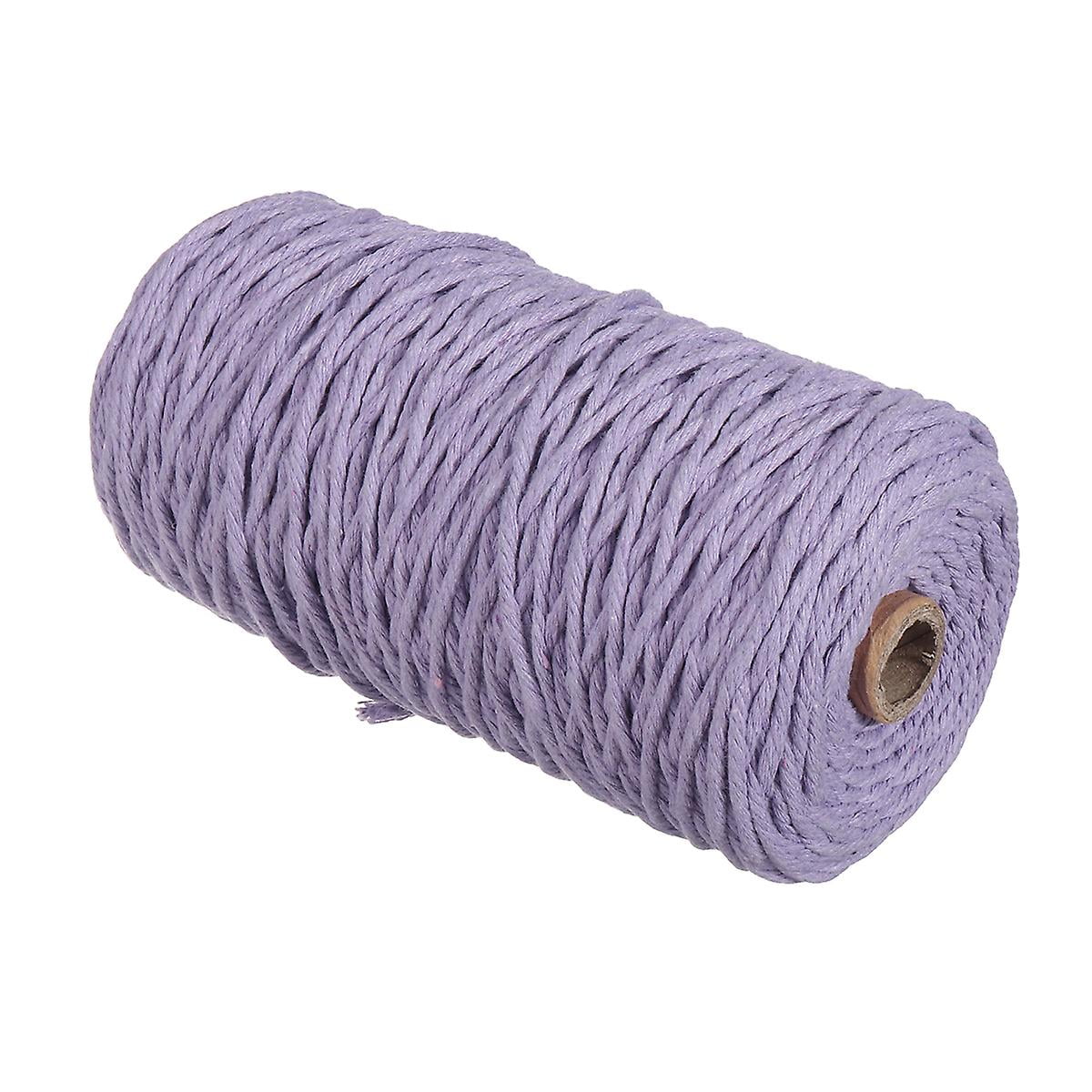 3mm 200m Natural Cotton Twisted Cord Craft Macrame Cotton Rope Craft ...
