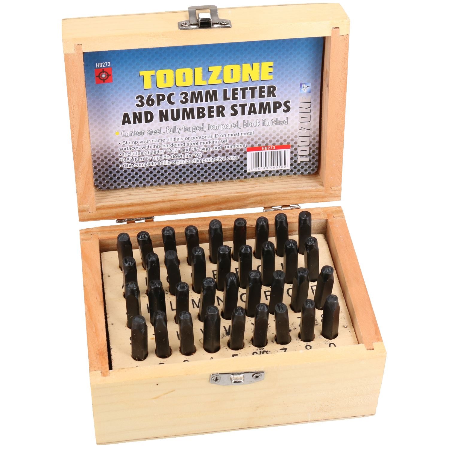 3mm 36pc Letter & Number Stamp Set Metal Punch Stamps TE132 - Walmart.com