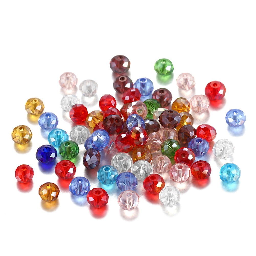 3Mm 4Mm 6Mm 8Mm Faceted Cut Crystal Glass Bulk Craft Beads Jewelry ...