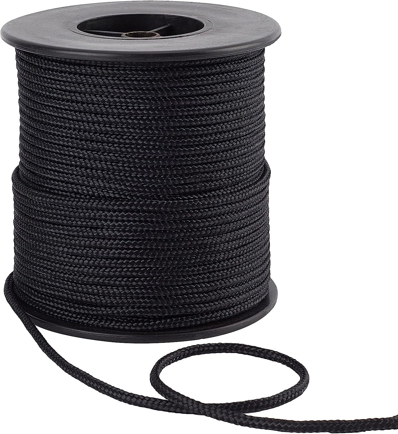 3mm 54yard Black Nylon Rope Parachute Cord Braided Lift Shade Blind ...