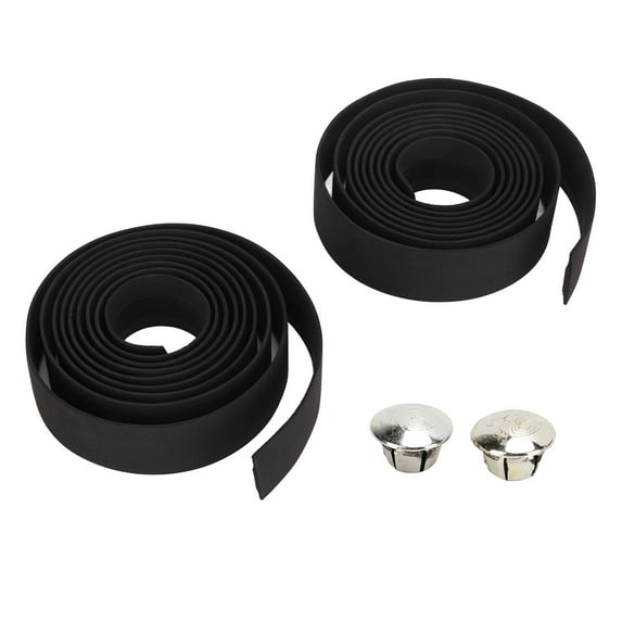 3mm Bike Handlebar Tape, 2m Long, Shock Absorbing EVA PU Wrap with End ...