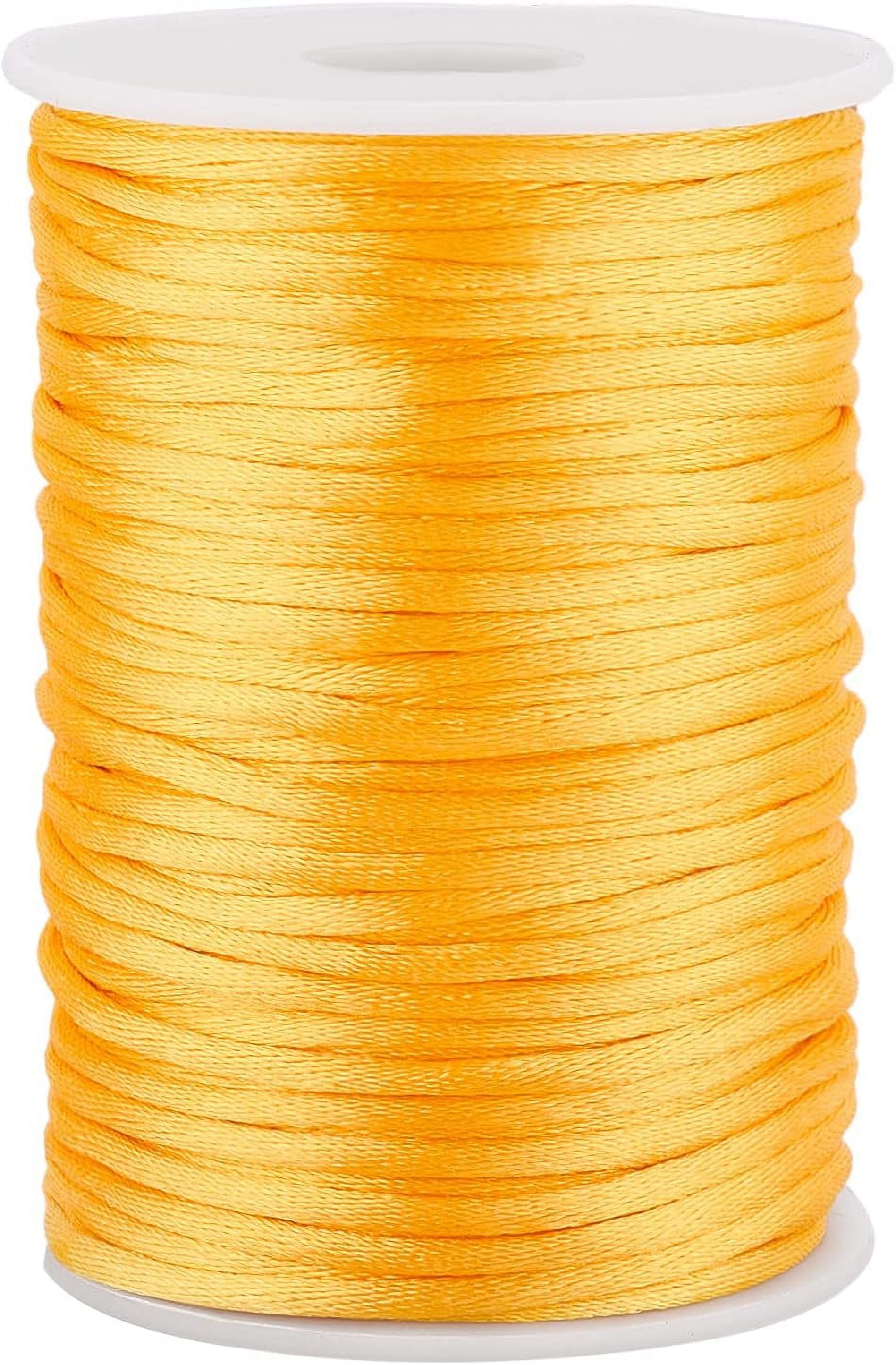 3mm Golden Rattail Cord 50m/54 Yards Christmas Craft Cord Satin Silky ...
