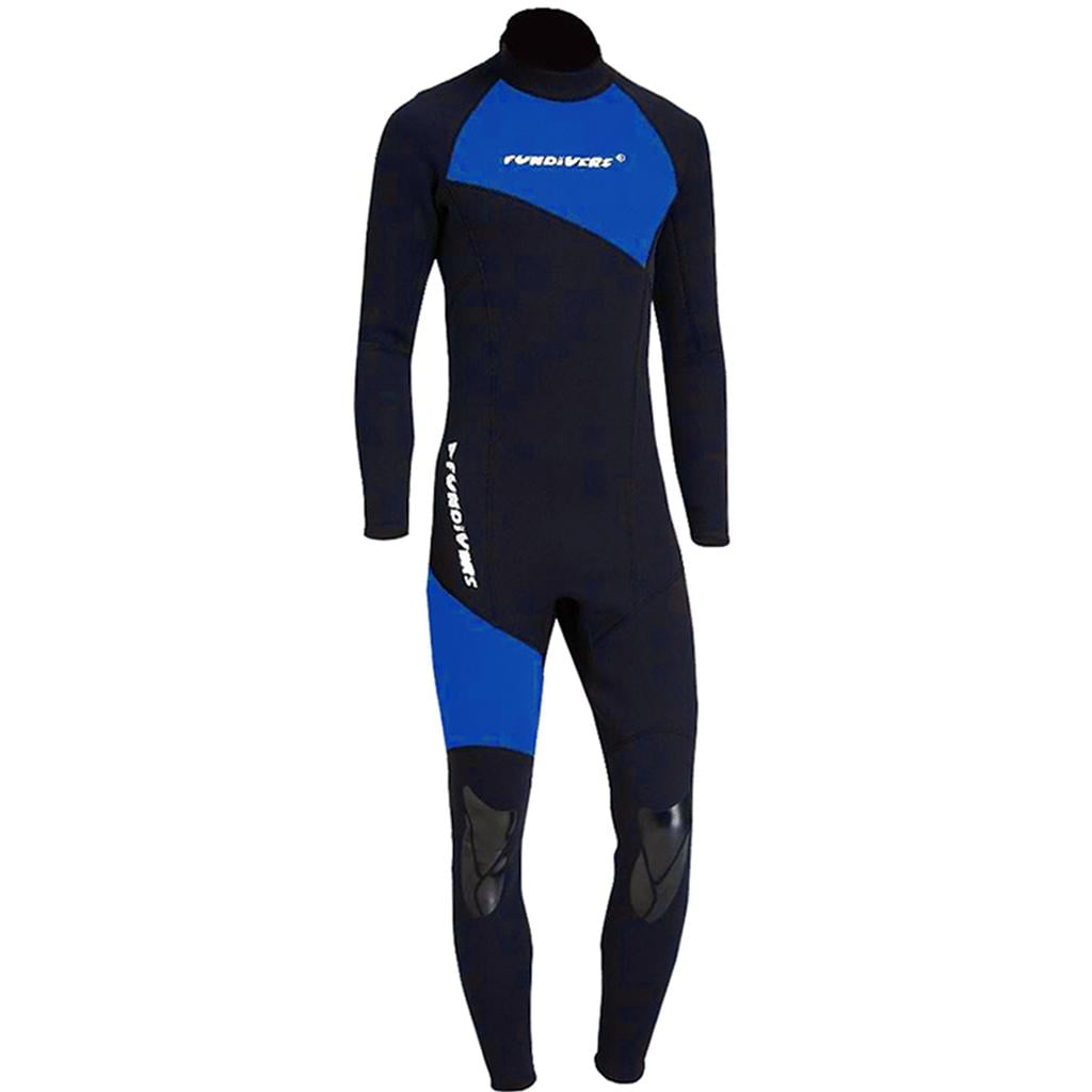3mm Neoprene Scuba Diving Suits Long Sleeve Keep Warm Back Zip for ...