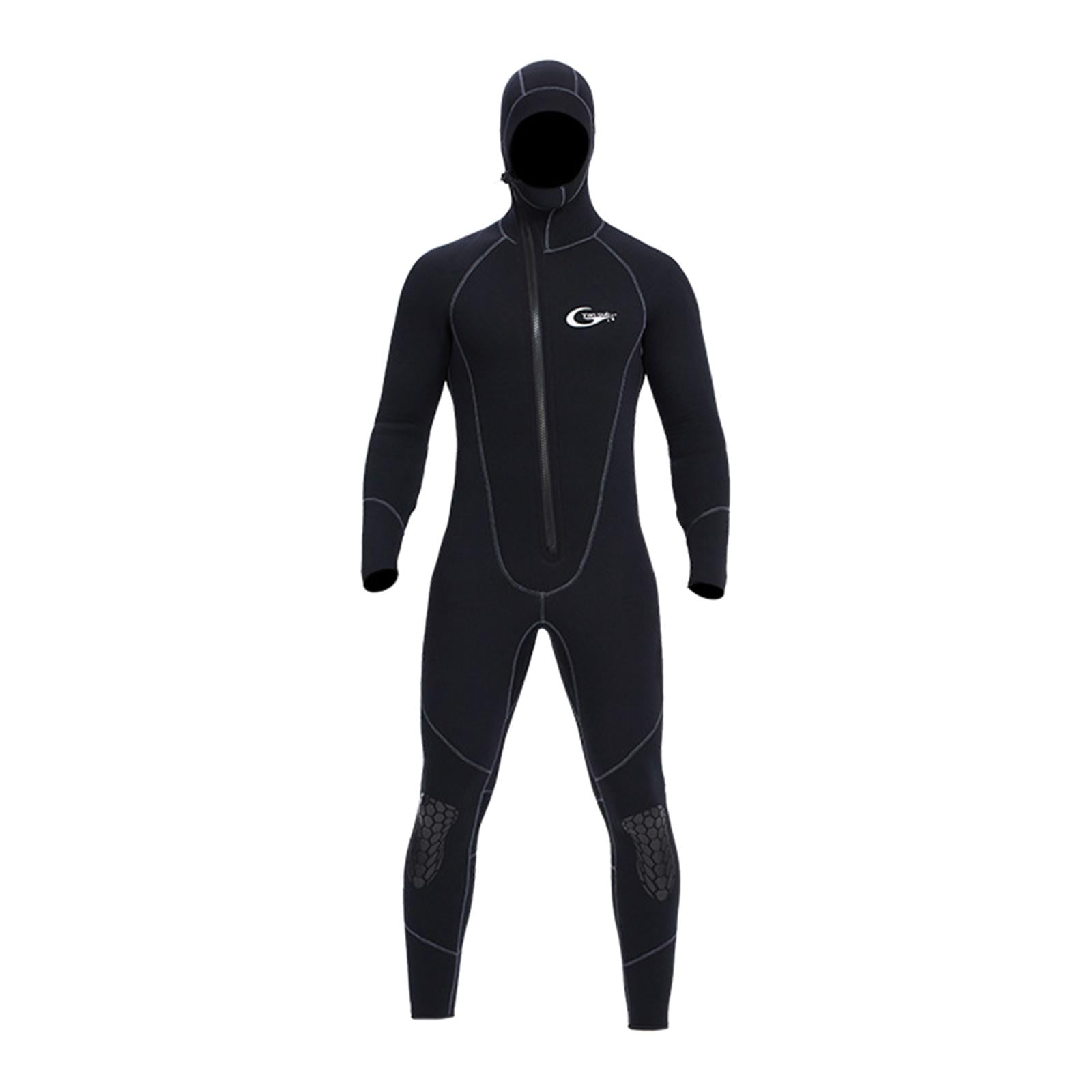 3mm Neoprene Wetsuit, Front Zip Full Body Diving Suit, Wet Suit for Men ...