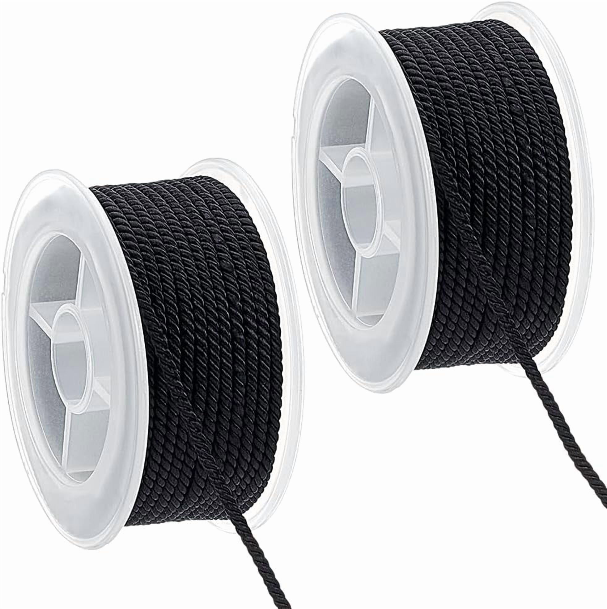 3mm Nylon Cord Black Cord Nylon Thread Bracelet String Beading String ...