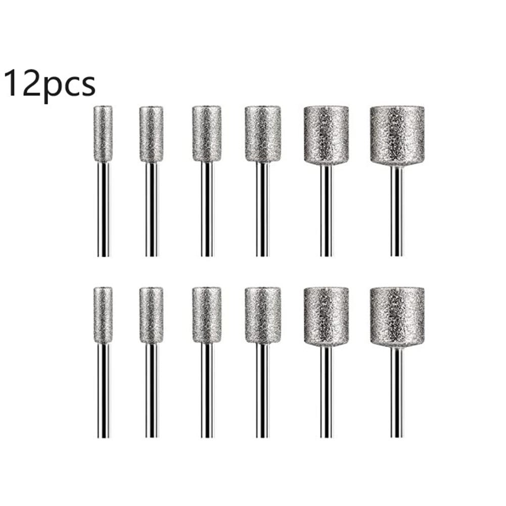 3mm Round Shank Diamond Burr Set Grinding Bit Rotary Grinder Bits ...