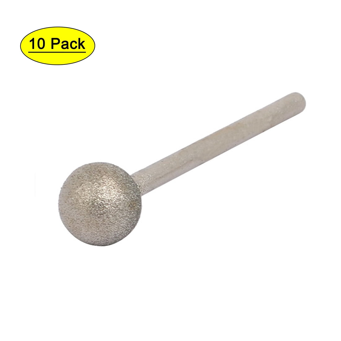 3mm Shank 10mm Dia Diamond Head Ball Shaped Grinding Mounted Point Bits ...