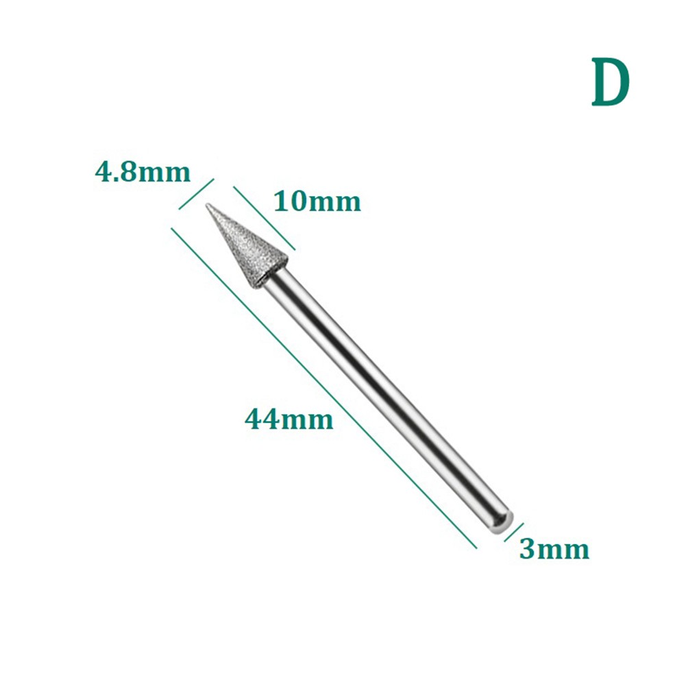 3mm Shank Carving needle Grinding Rods Mini Drill Diamond Engraving ...