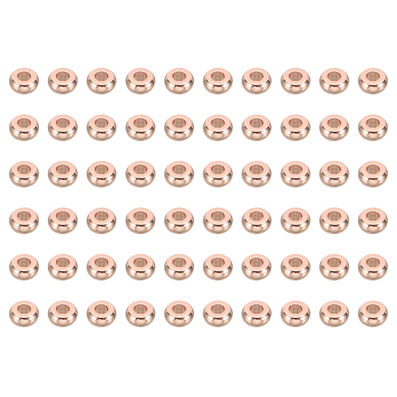 3mm Spacer Beads, 100 Pcs Flat Bead Spacers Bulk Flat Round Disc Beads ...