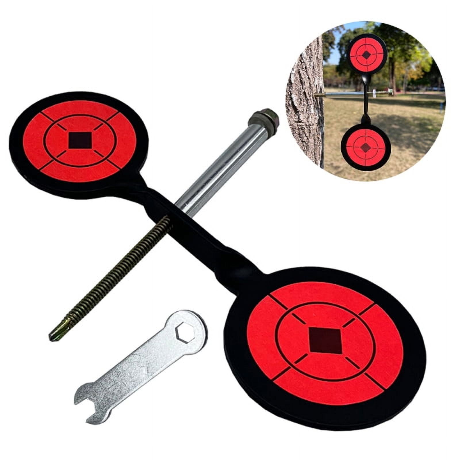 3mm Steel Spinning Target Portable Rotate 360 Degrees 6.7*2.5in ...