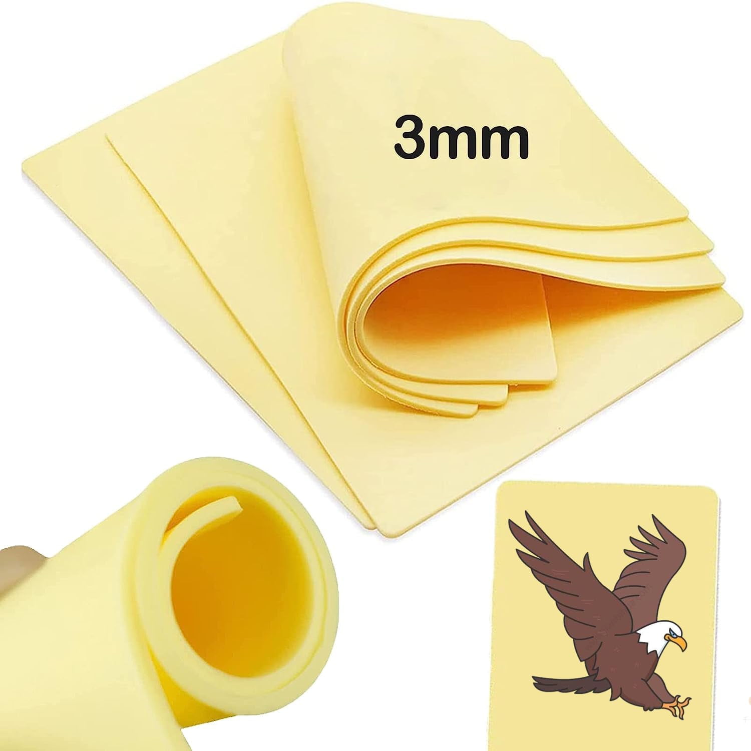 3mm Tattoo Skin Practice, 3PCS Fake Skins 12*8'' Large 3MM Thick Tattoo ...