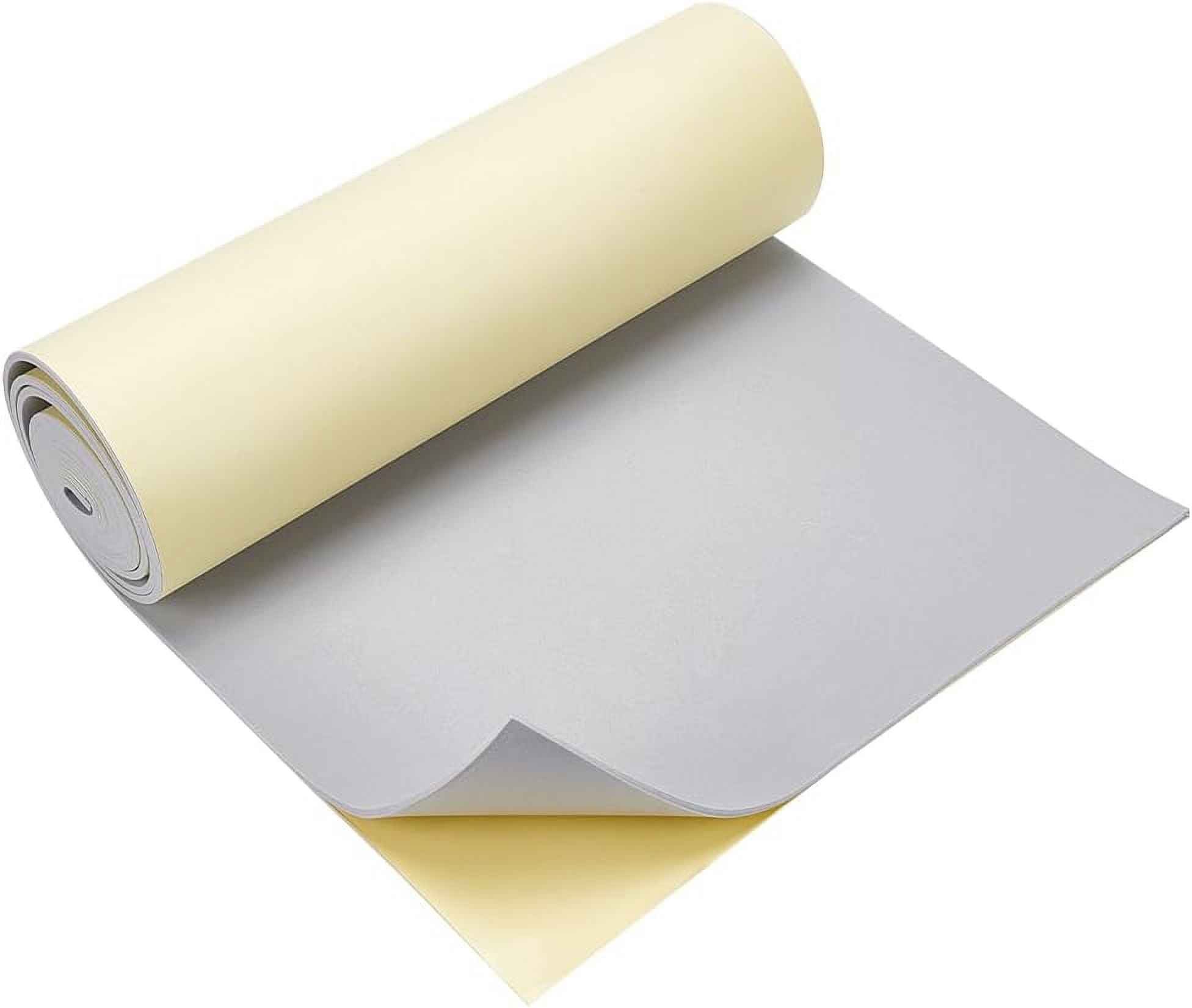 3mm Thick Light Grey Self-Adhesive Eva Foam Roll 78.7x11.8 Inch Sticky ...