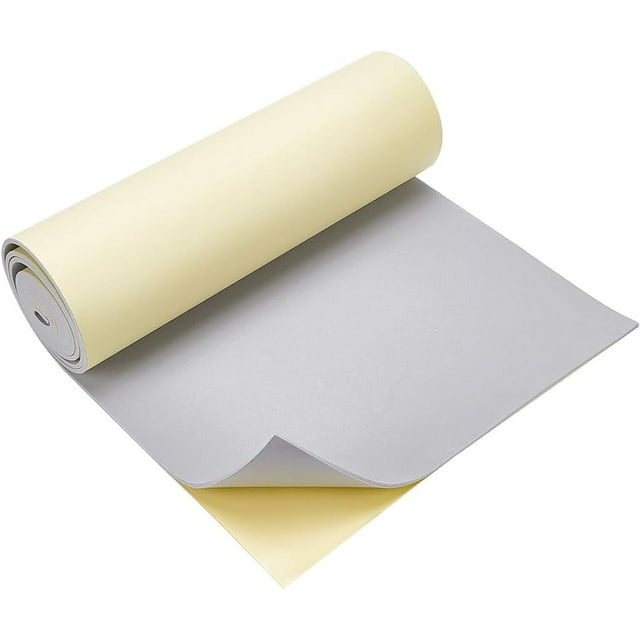 3mm Thick Light Grey Self-Adhesive Eva Foam Roll 78.7x11.8 Inch Sticky ...