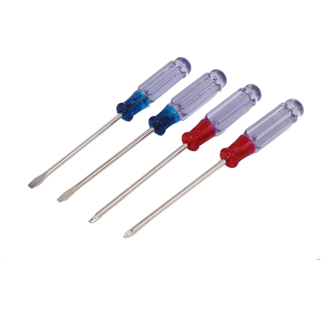 3mm Tip Plastic Handle Metal Slotted Screwdriver Set 130mm long 4 in 1 ...