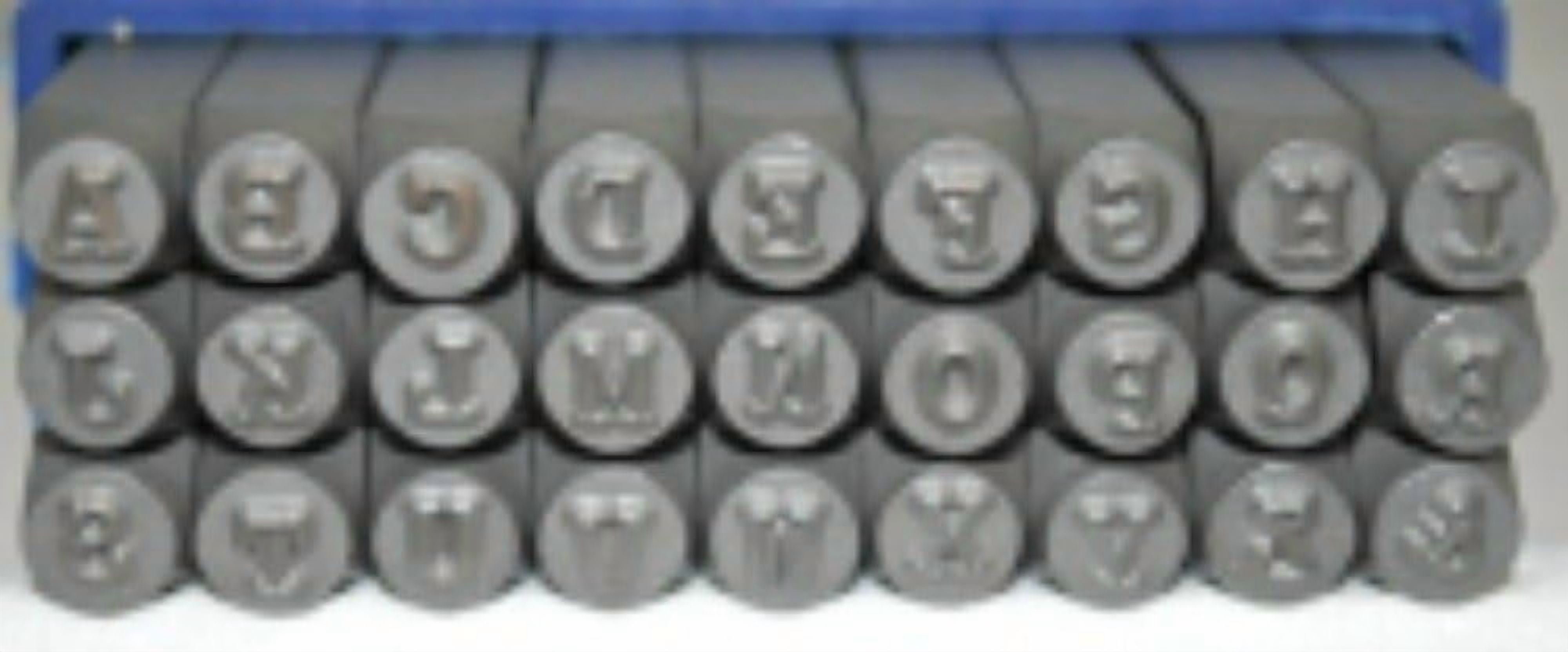 3mm Typewriter Font Alphabet Punch Metal Letter Jewelry Stamp Set, 27 ...