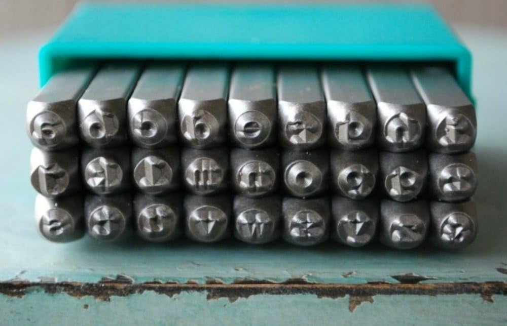 3mm Typewriter Font Alphabet Punch Metal Letter Jewelry Stamp Set, 27 ...