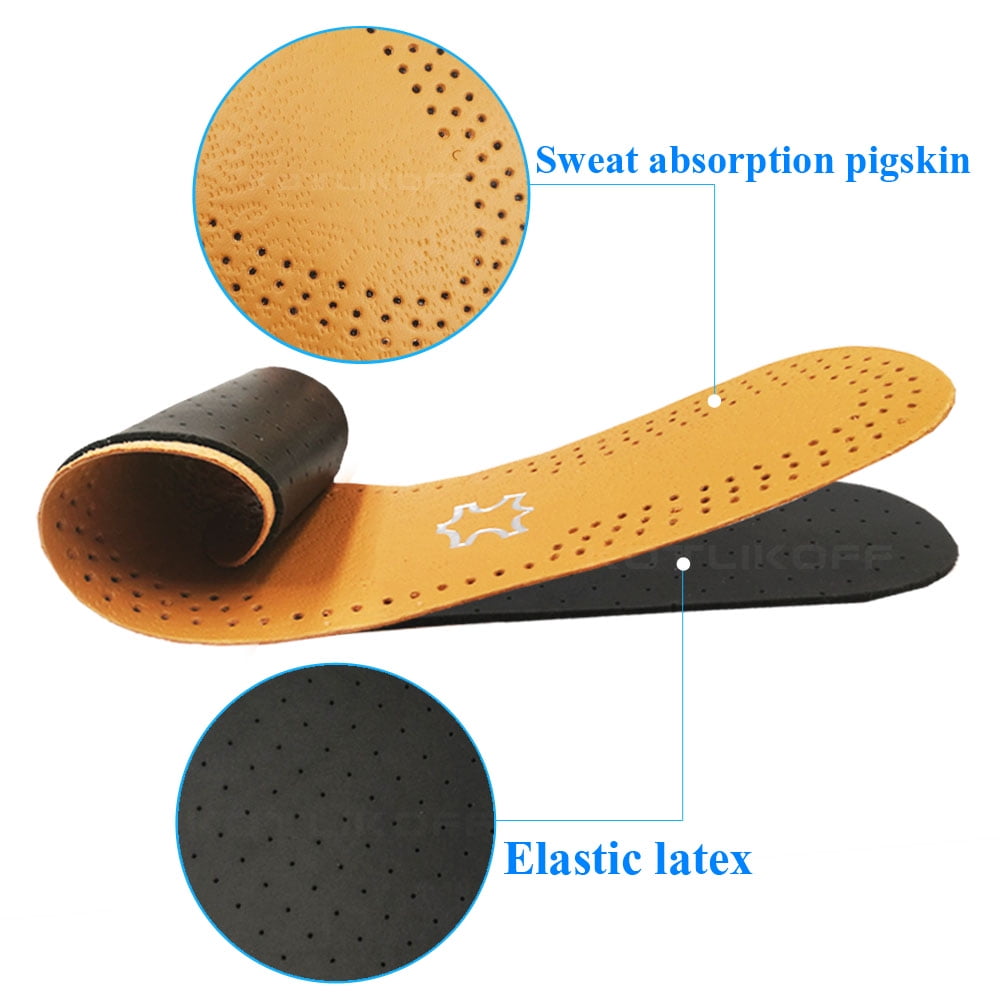 3mm Ultra Thin Leather Insoles Breathable Deodorant Latex Instantly ...
