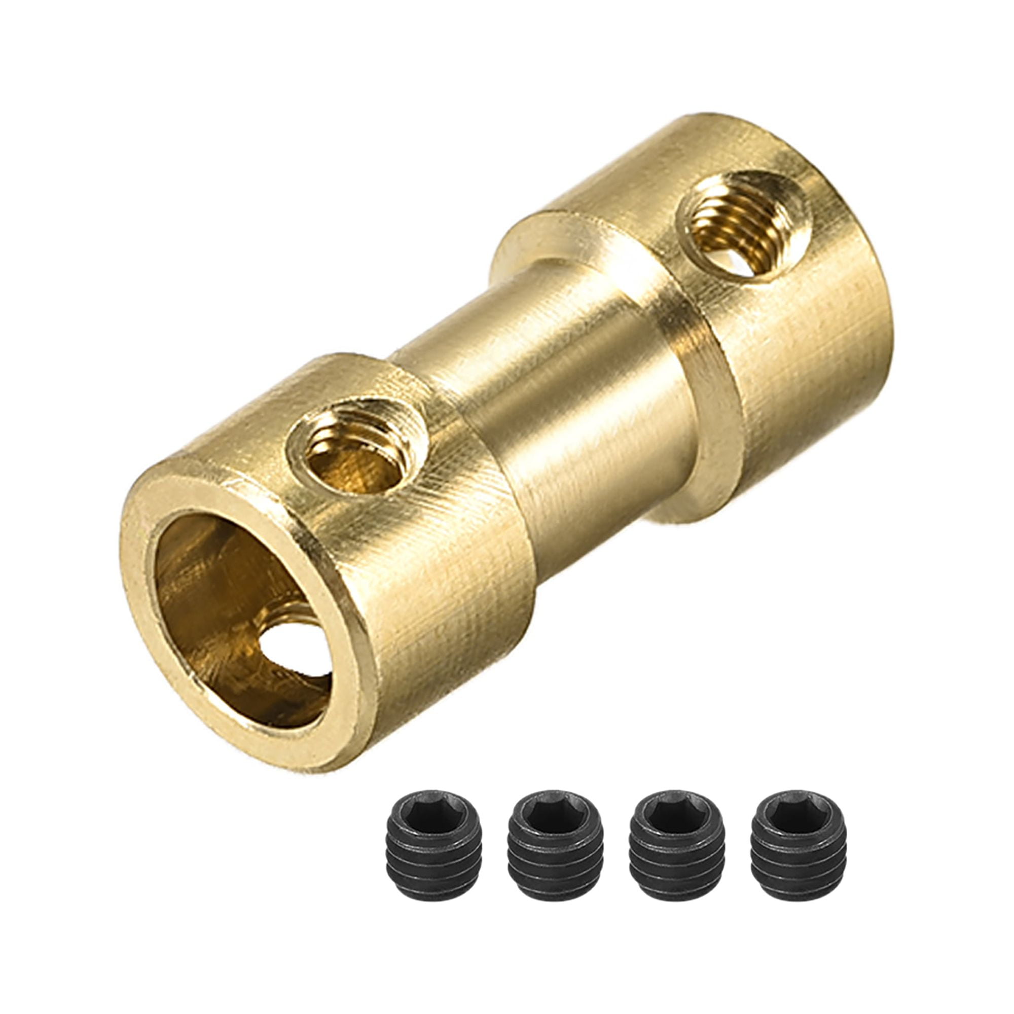 3mm to 6mm Bore Rigid Coupling, 20mm Length 9mm Diameter, Copper Shaft ...