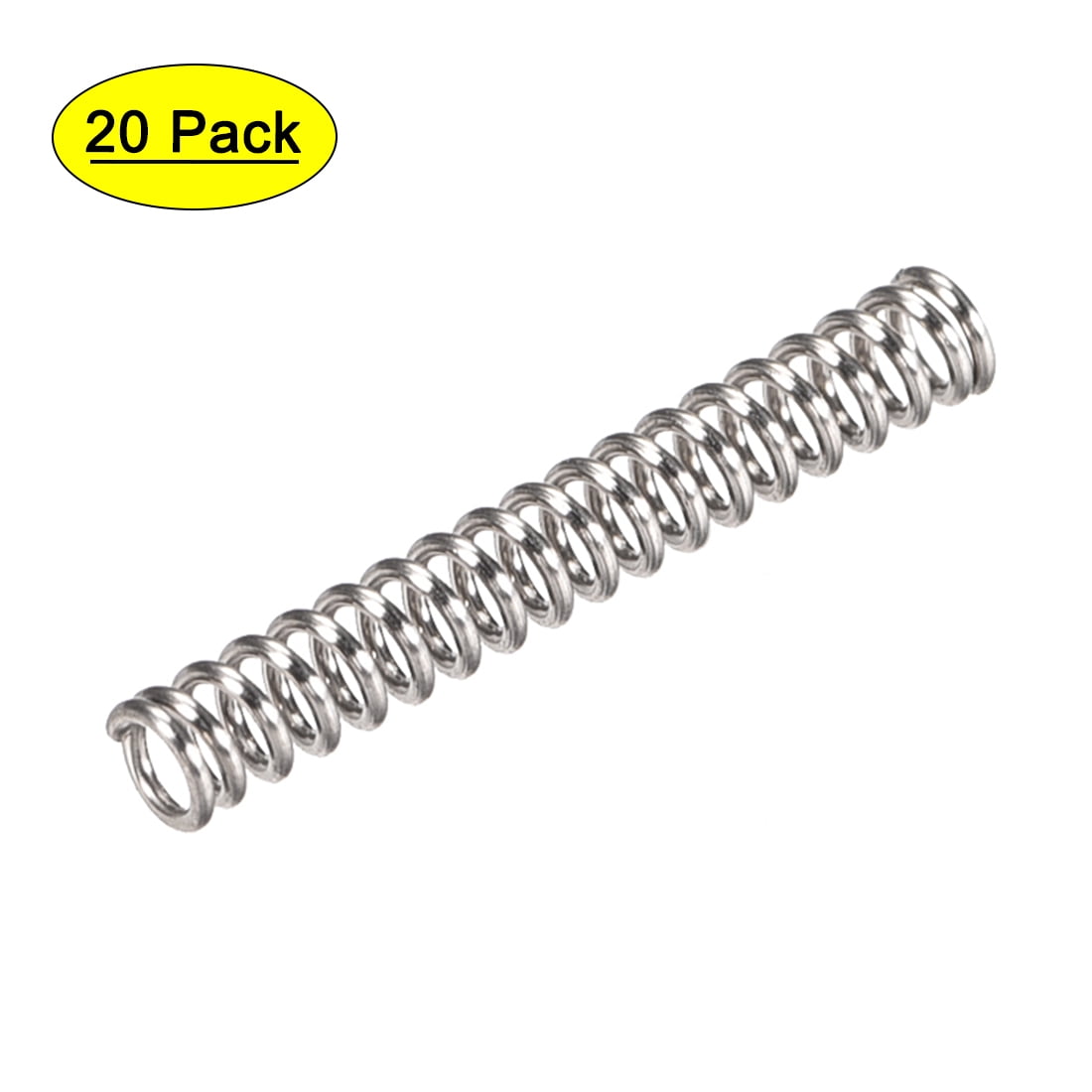 3mm x 0.5mm x 20mm 304 Stainless Steel Compression Spring 4N Load ...
