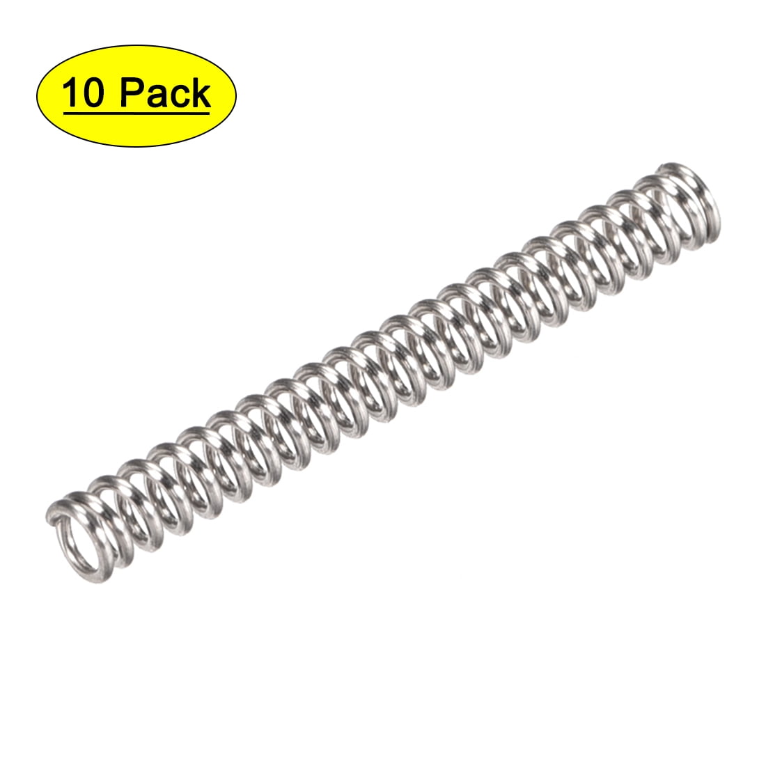 3mm x 0.5mm x 25mm 304 Stainless Steel Compression Spring 4N Load ...