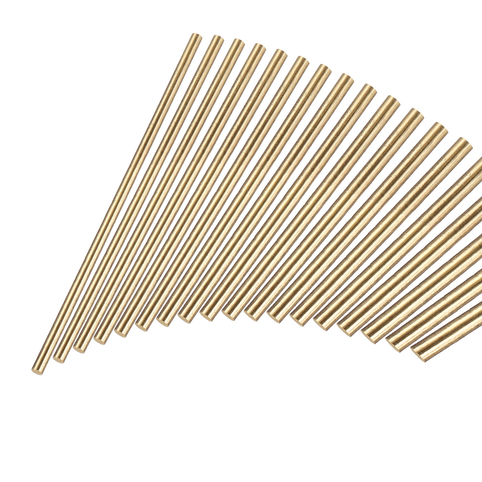 3mm x 100mm Brass Round Rod, Metal Solid Shaft Rods Lathe Bar 30pcs ...