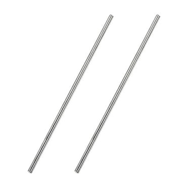 MECCANIXITY 304 Stainless Steel Round Rods, 25mm x 250mm Solid Shaft Rods for DIY Craft Model ...