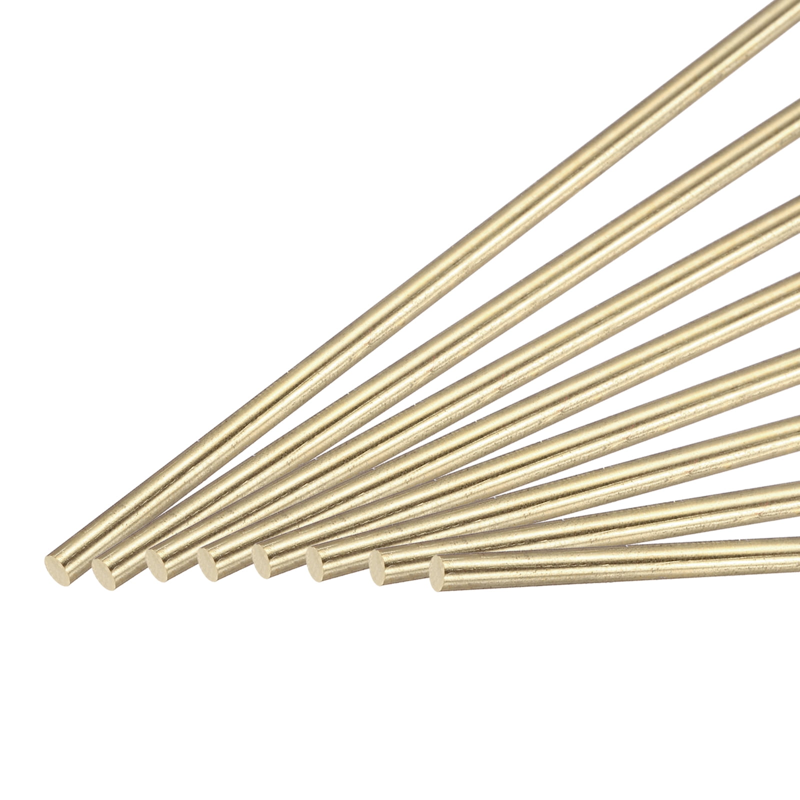 3mm x 200mm Brass Round Rod, Metal Solid Shaft Rods Lathe Bar 8pcs ...