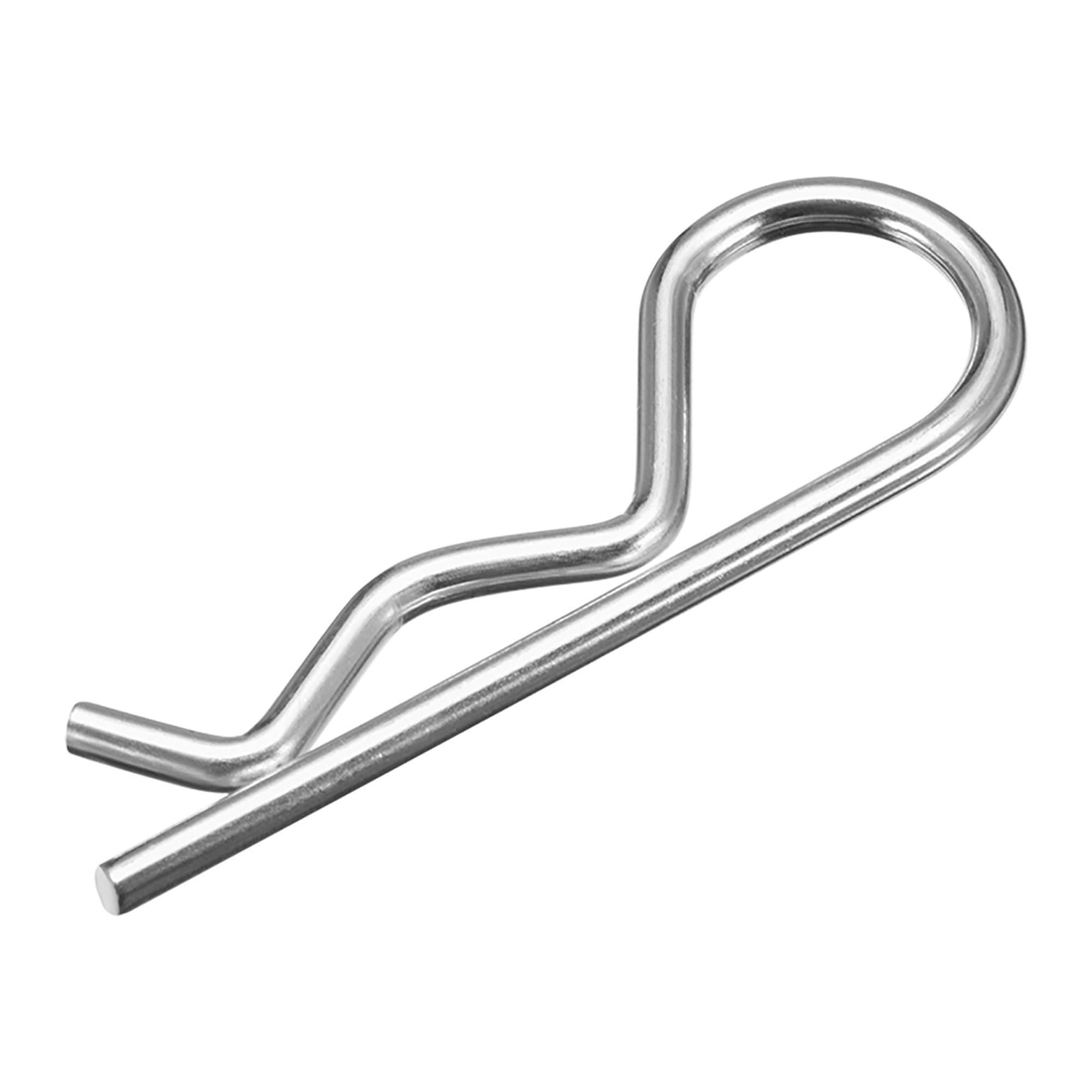 3mm x 60mm Carbon Steel R Shaped Spring Cotter Clip Pin Fastener 50 Pcs ...