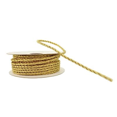 3mm x 7yd. Gold Metallic Cording by Celebrate It – Non-Wired ...