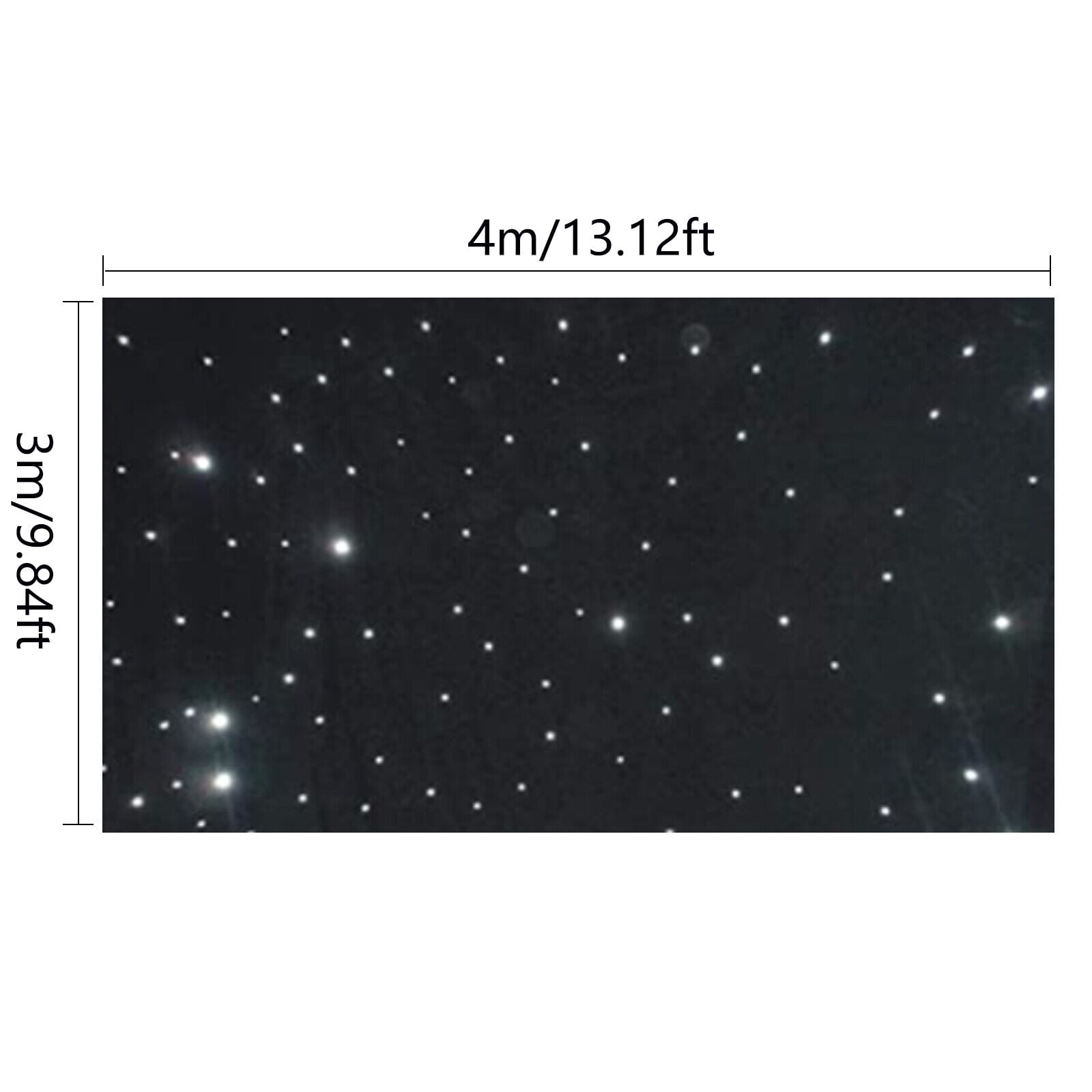 3mx4m RGBW LED Star Curtain LED Background Wedding Party Backdrop ...