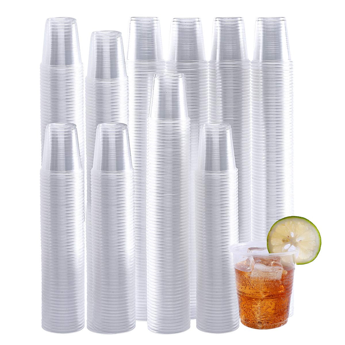 3oz Disposable Plastic Cups AIF9 500 Pack,Small Mouthwash Cups, Bulk ...